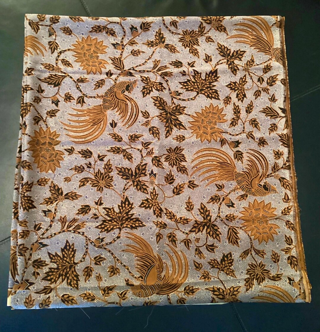 Danar Hadi Brown Black Batik Fabric Remnant - Etsy