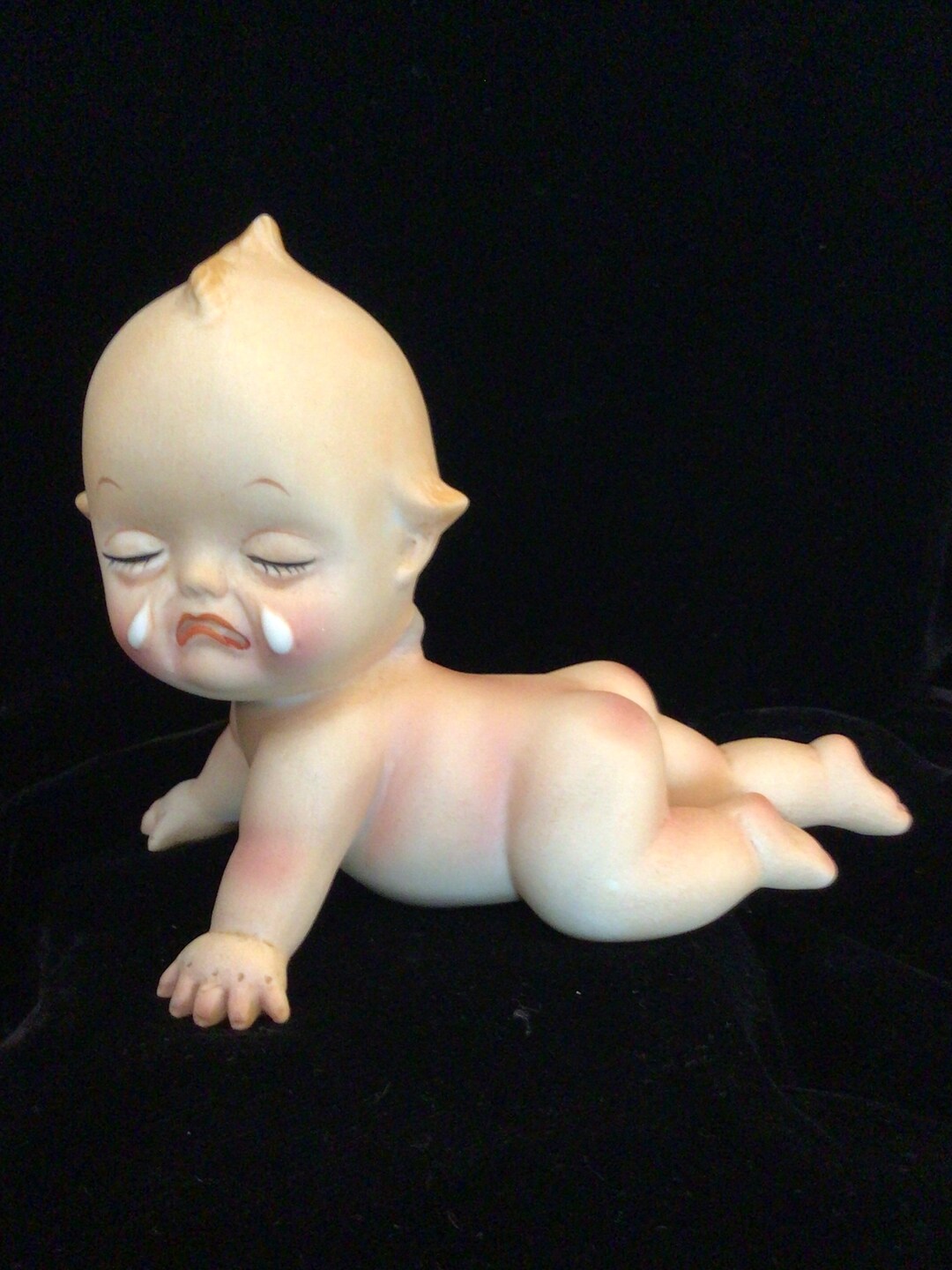 Ceramic Crying Kewpie Doll With Blue Wings - Etsy