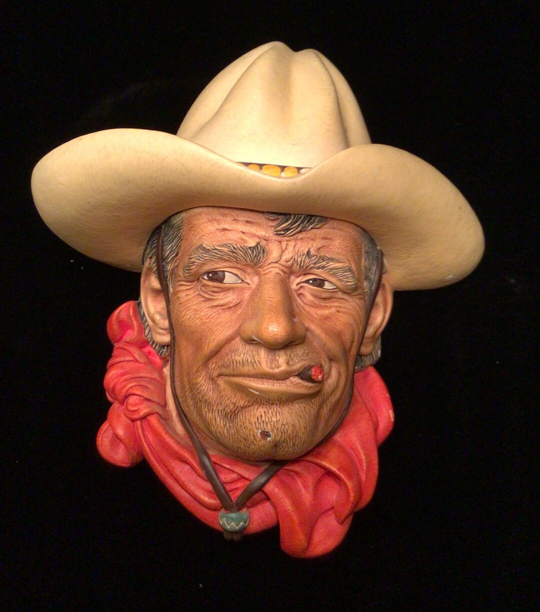 Bossons Chalkware Wall Plaque Rawhide - Etsy