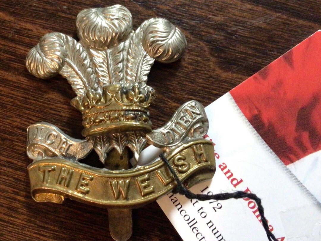 Great Britain the Welsh Cap Badge - Etsy