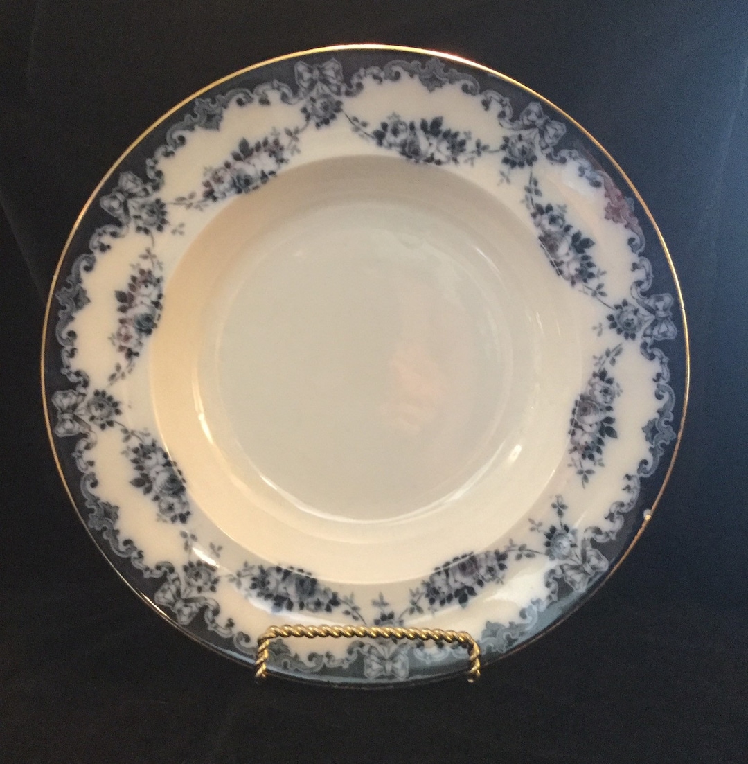 Antique Albion Pottery Bowl Garland Pattern Maple & Co London - Etsy