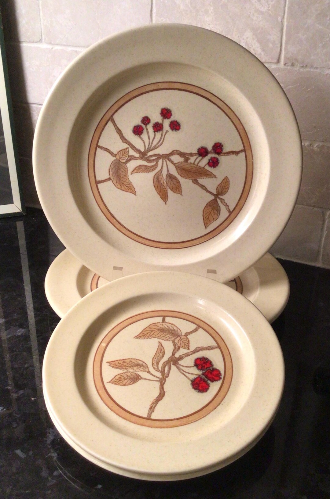 Anchor Hocking Ironstone Wild Cherry Plate Lot - Etsy