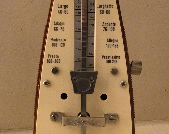 Vtg. 1950's Tube Metronome Crystalab Marbled Bakelite Metronoma MP-100 ...