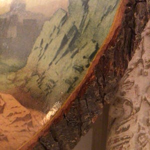 Live Edge Wood Plaque Christ in the Garden Souvenir of Montana - Etsy