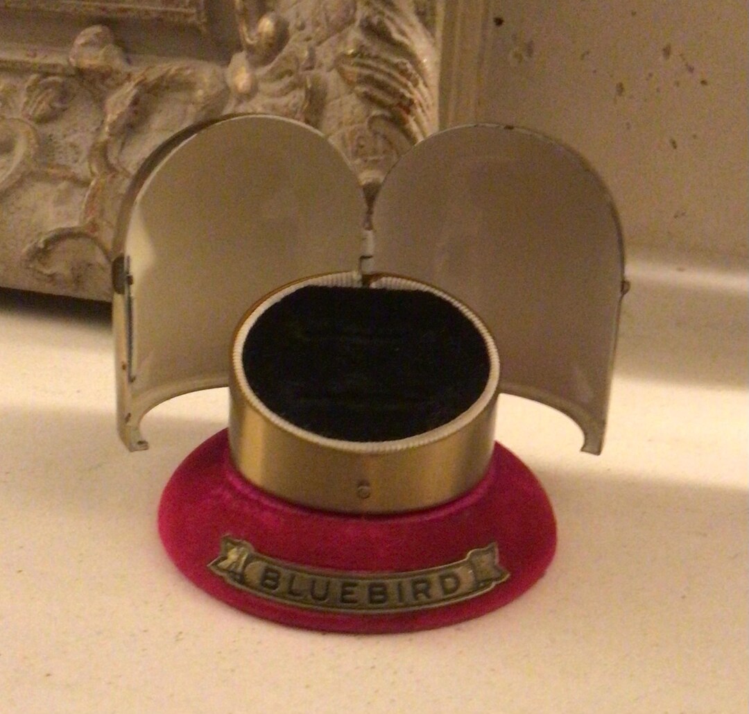 Art Deco Bluebird Ring Presentation Box Pink Black Gold - Etsy
