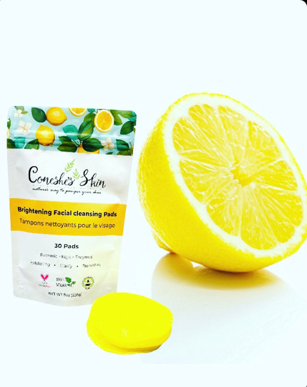 Advanced Premium Turmeric Facial Cleansing Pads Turmeric Kojic Enzymes ...