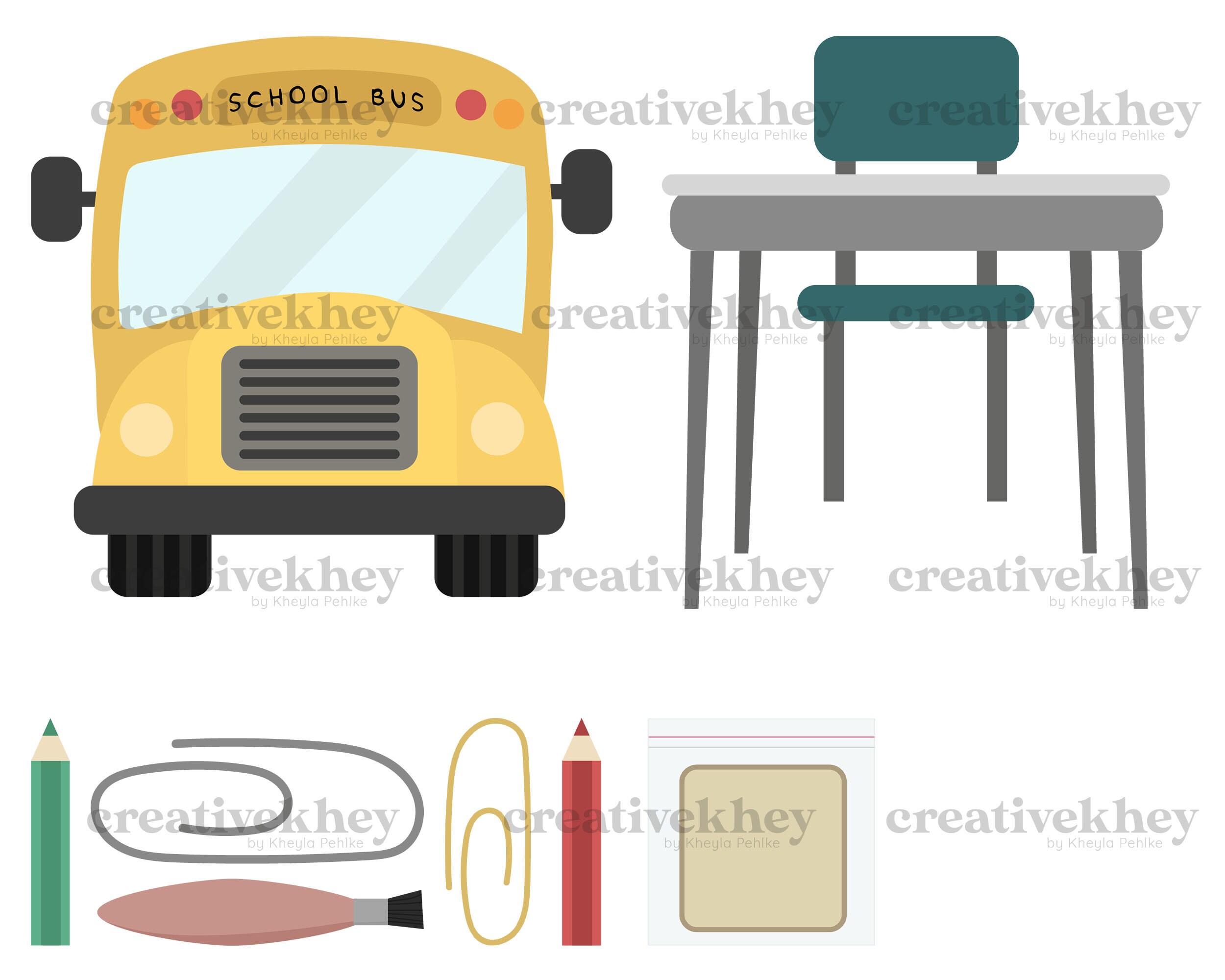 Back to School Png, School Doodle Clipart, School Digital Paper ...
