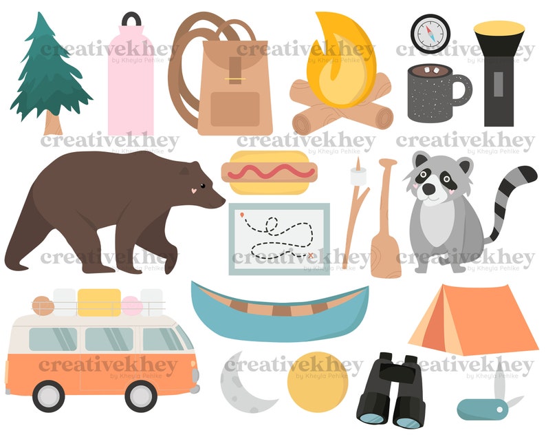 Camping PNG, Camping Clipart, Tent Clip Art, Campfire Clipart ...