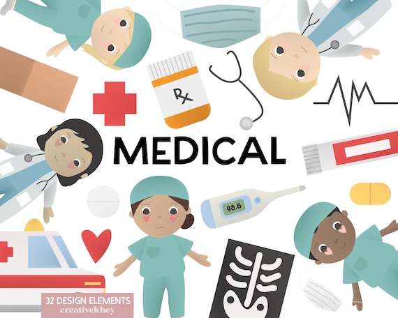 Medical Clipart Hospital Clipart Doctor Clipart Nurse - Etsy Canada
