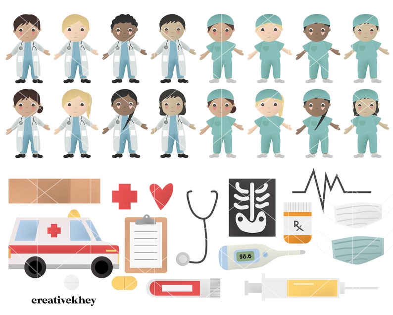 Medical Clipart, Hospital Clipart, Doctor Clipart, Nurse Clipart, PNG ...