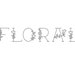 Cute Floral Alphabet Clipart, Simple Floral Font, Botanical Alphabet ...