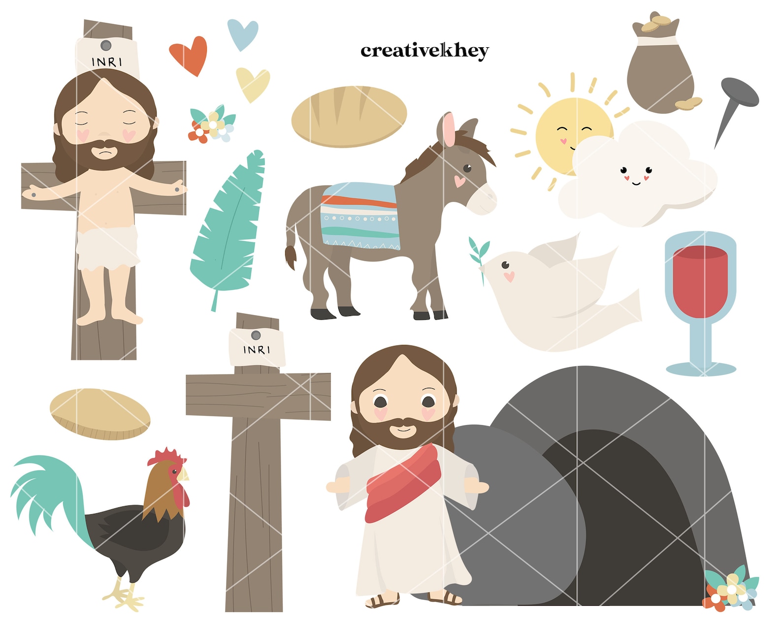 Christian Easter Clip Art, Easter Jesus Clipart, Easter Clipart ...