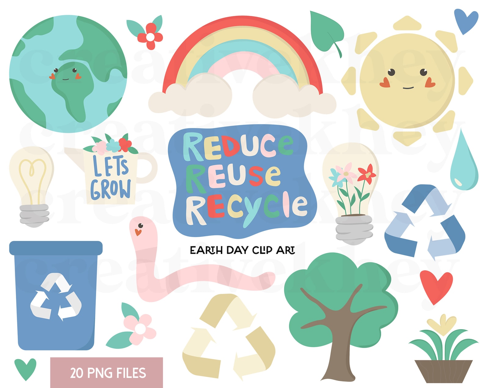 Earth Day Clipart, Earth Day T Shirt, Recycling Clipart, Environment ...