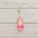 Sandal Keychain Crochet Summer Sandal Charm Beach House - Etsy