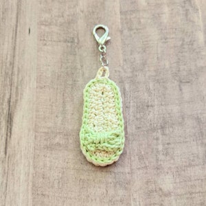 Sandal Keychain Crochet Summer Sandal Charm Beach House - Etsy