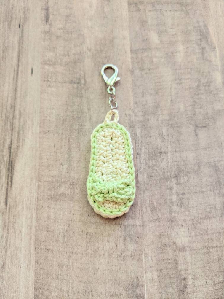 Sandal Keychain Crochet Summer Sandal Charm Beach House - Etsy