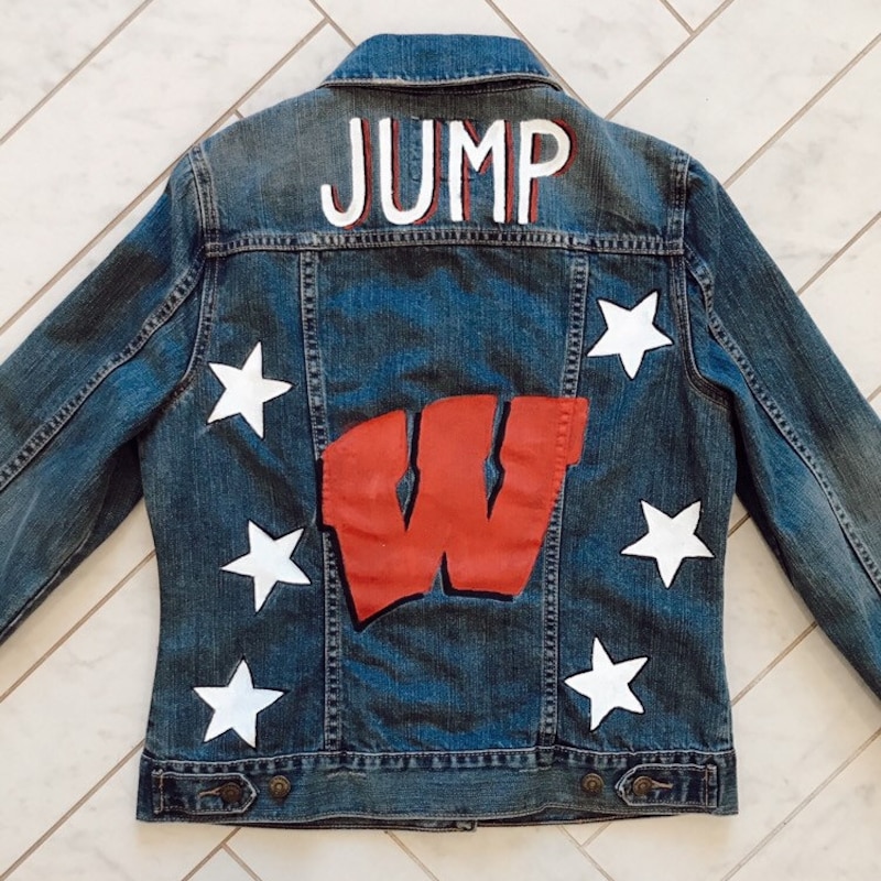 College Jean Jacket - Etsy