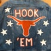 Custom Painted Jean Jacket - University of Texas - Etsy