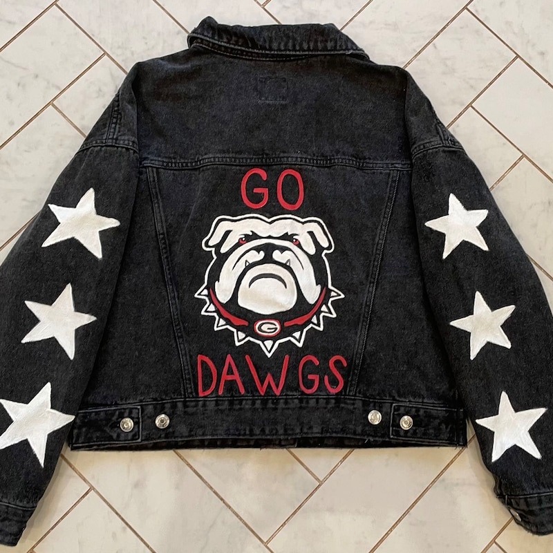 College Jean Jacket - Etsy