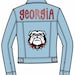 Custom Painted Jean Jacket - University of Georgia - Etsy
