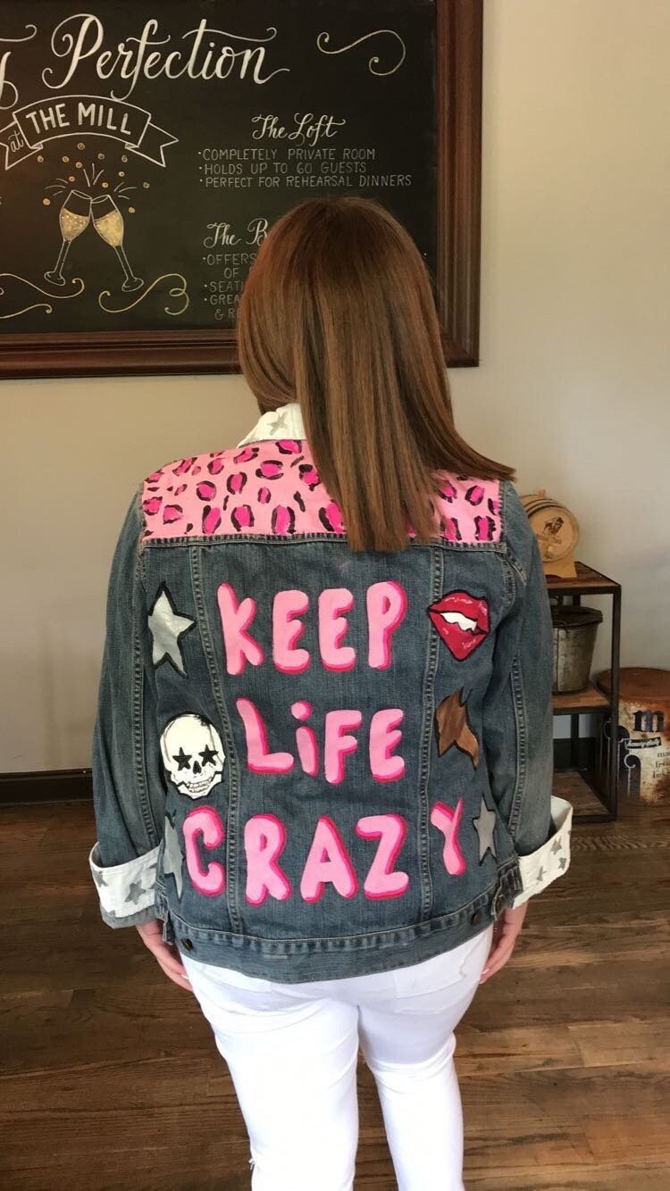 Custom Painted Jean Jacket - University of Georgia - Etsy