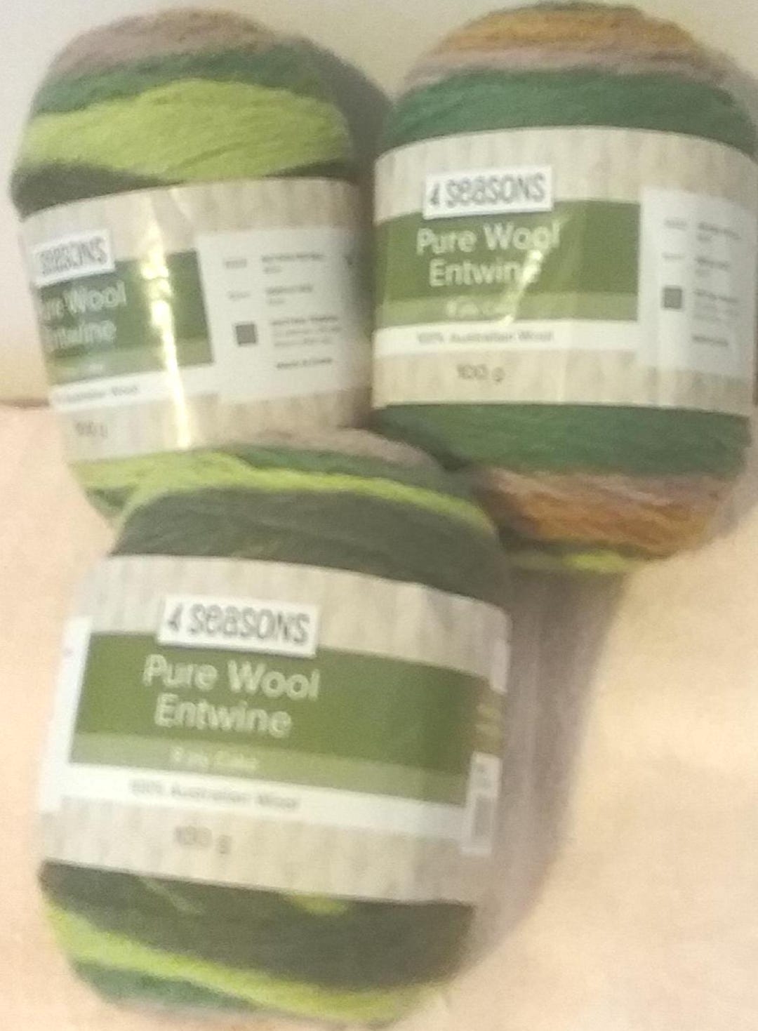 4 Seasons Pure Australian Wool Entwine 8 Ply Knit Yarn - 100 Grams - Etsy