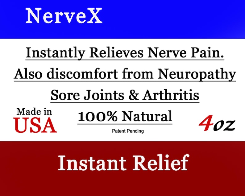 Nervex. With Arnica for Quick NERVE PAIN RELIEF. Essential Oils, 100 % ...