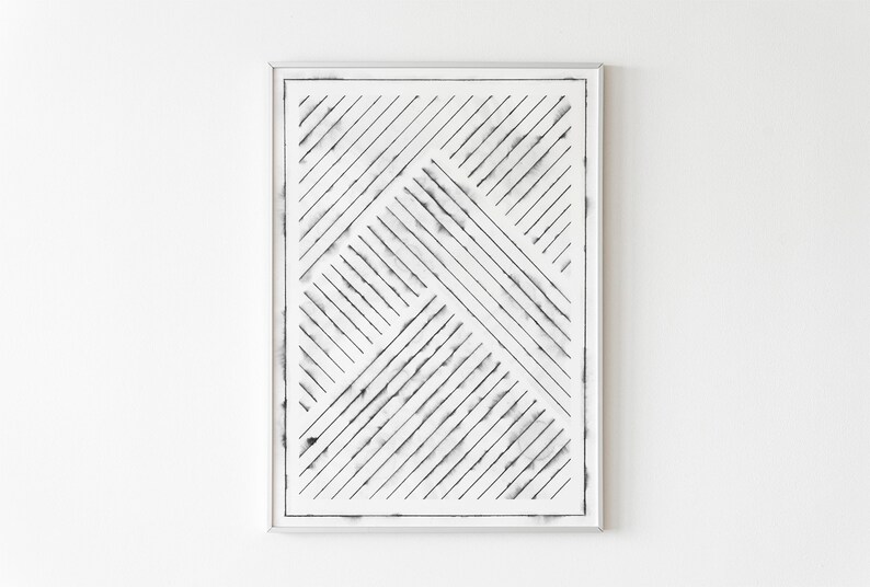 Line Drawing Art Print Downloadable Abstract Printable Wall - Etsy