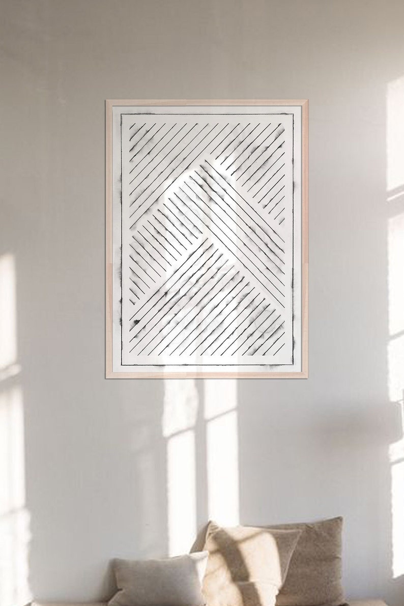 Line Drawing Art Print Downloadable Abstract Printable Wall - Etsy