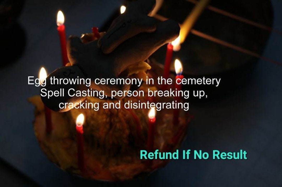 Egg Throwing Ceremony in the Cemetery Spell Casting Person - Etsy