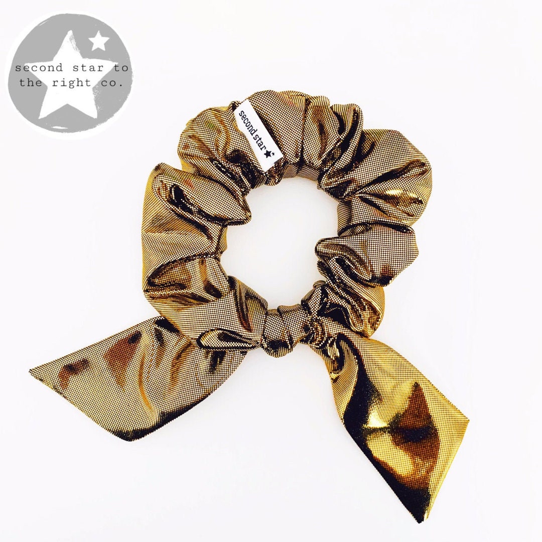 Pot of Gold Scrunchie / Metallic Gold Scunchie / Metallic Scrunchie ...