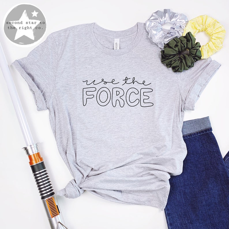 Use the Force open Font Shirt / Star Wars Disney Shirt / - Etsy
