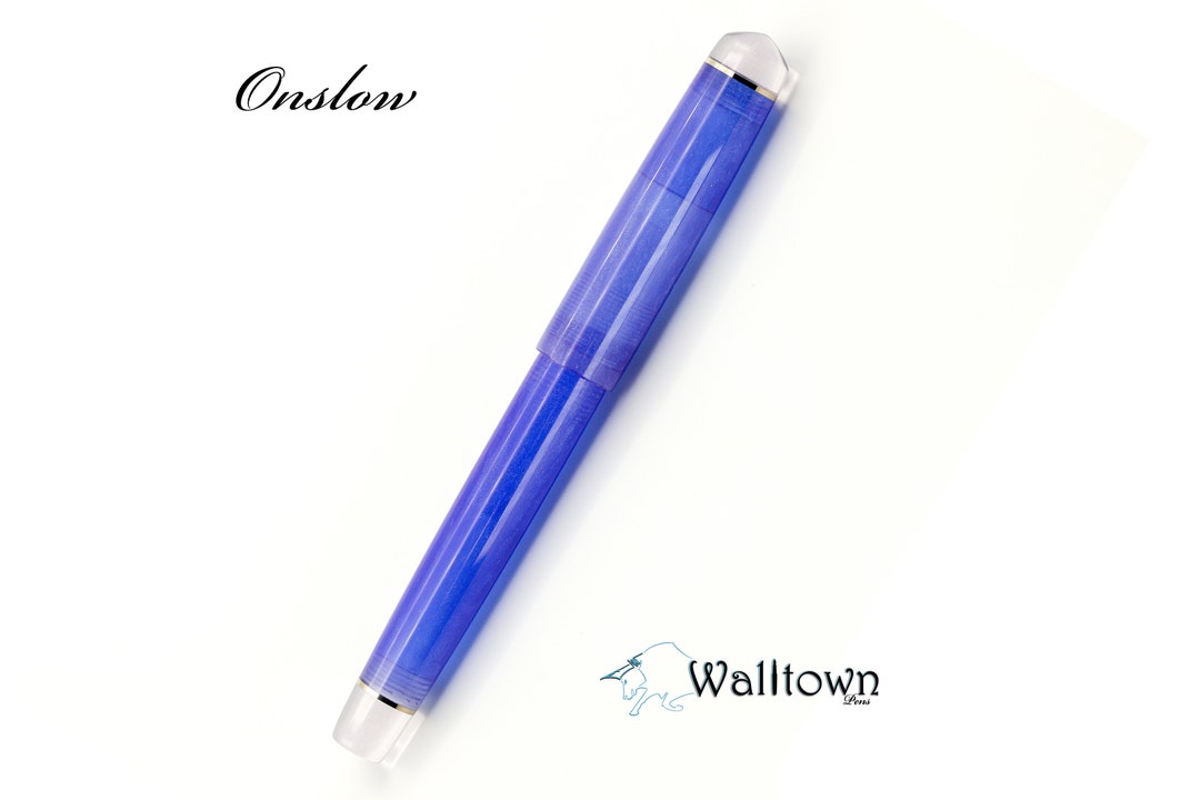 Ultraviolet W/ Moondust Onslow Model 6 Jowo Handmade Fountain Pen ...