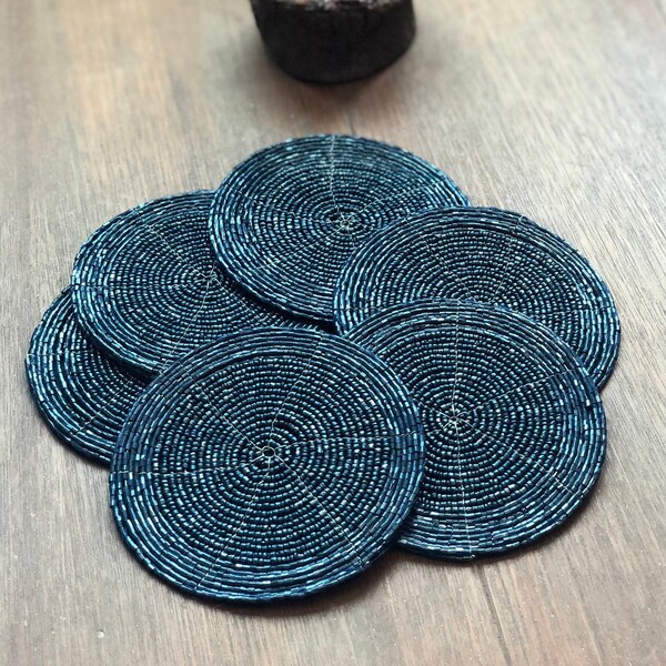 Blue Coasters - Etsy