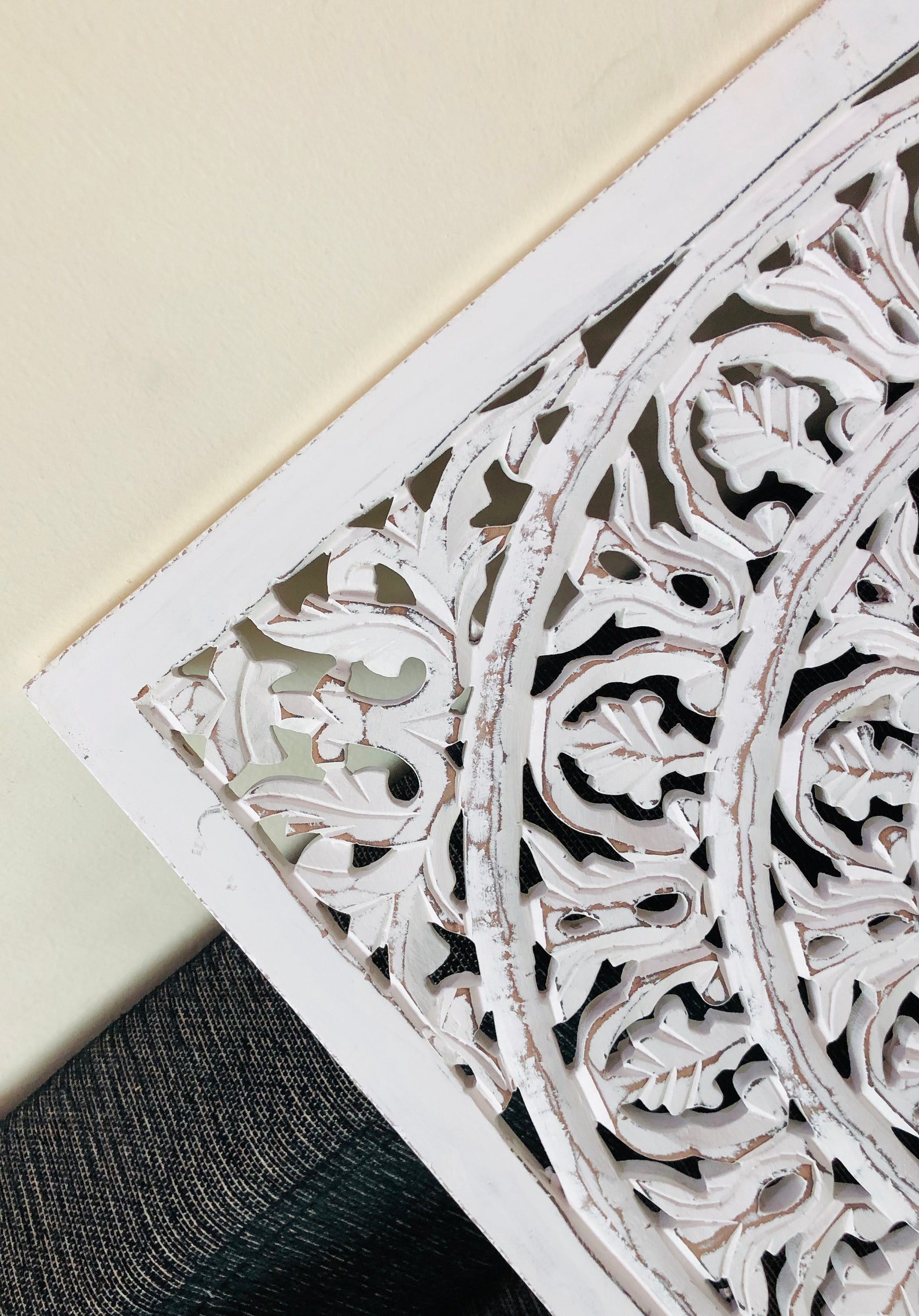 Mandala Wooden Floral Wall Hanging 24 Floral Living - Etsy