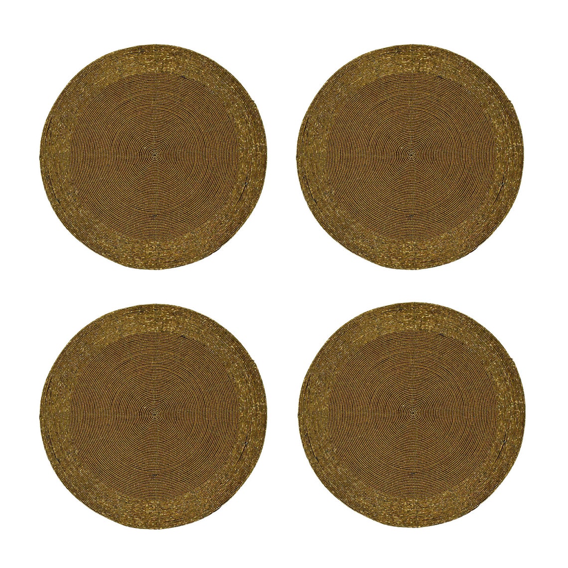 Antique Gold Table Mats Set of 4 Handmade Antique Golden | Etsy