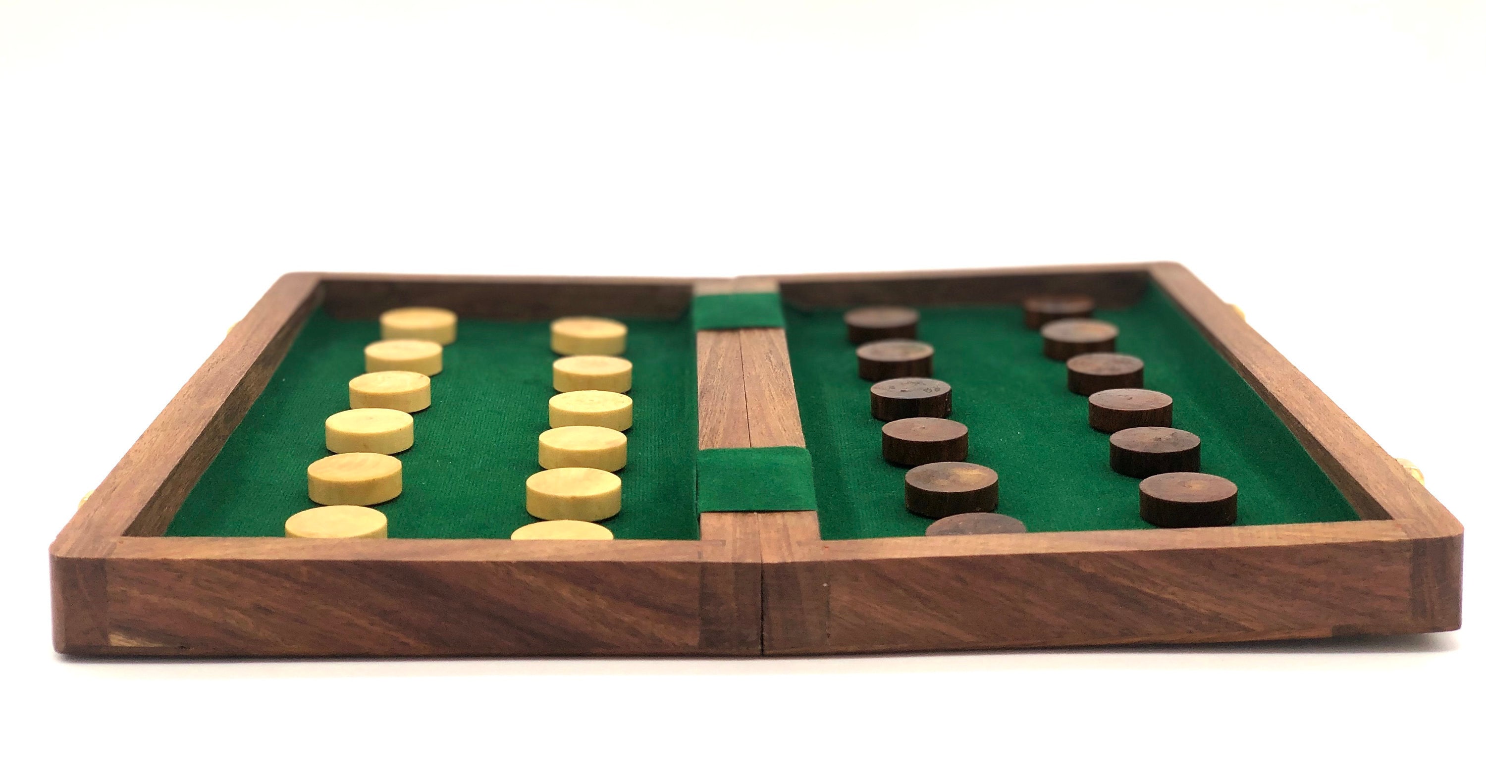 Wooden Draughts/ Checkers Set Folding Travel Magnetic | Etsy