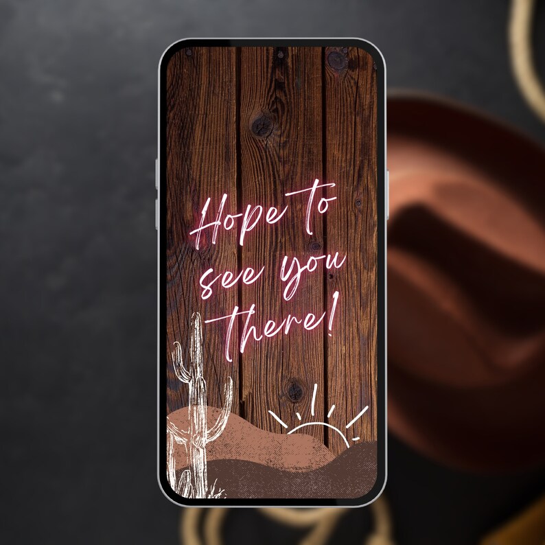 Yee Haw Birthday Party Invite. Western Theme Event Phone Flyer. Women ...