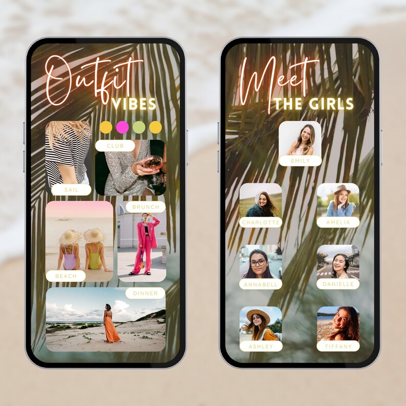 Self-edit Girls Trip Birthday Weekend Tropical Beach Getaway, Digital ...