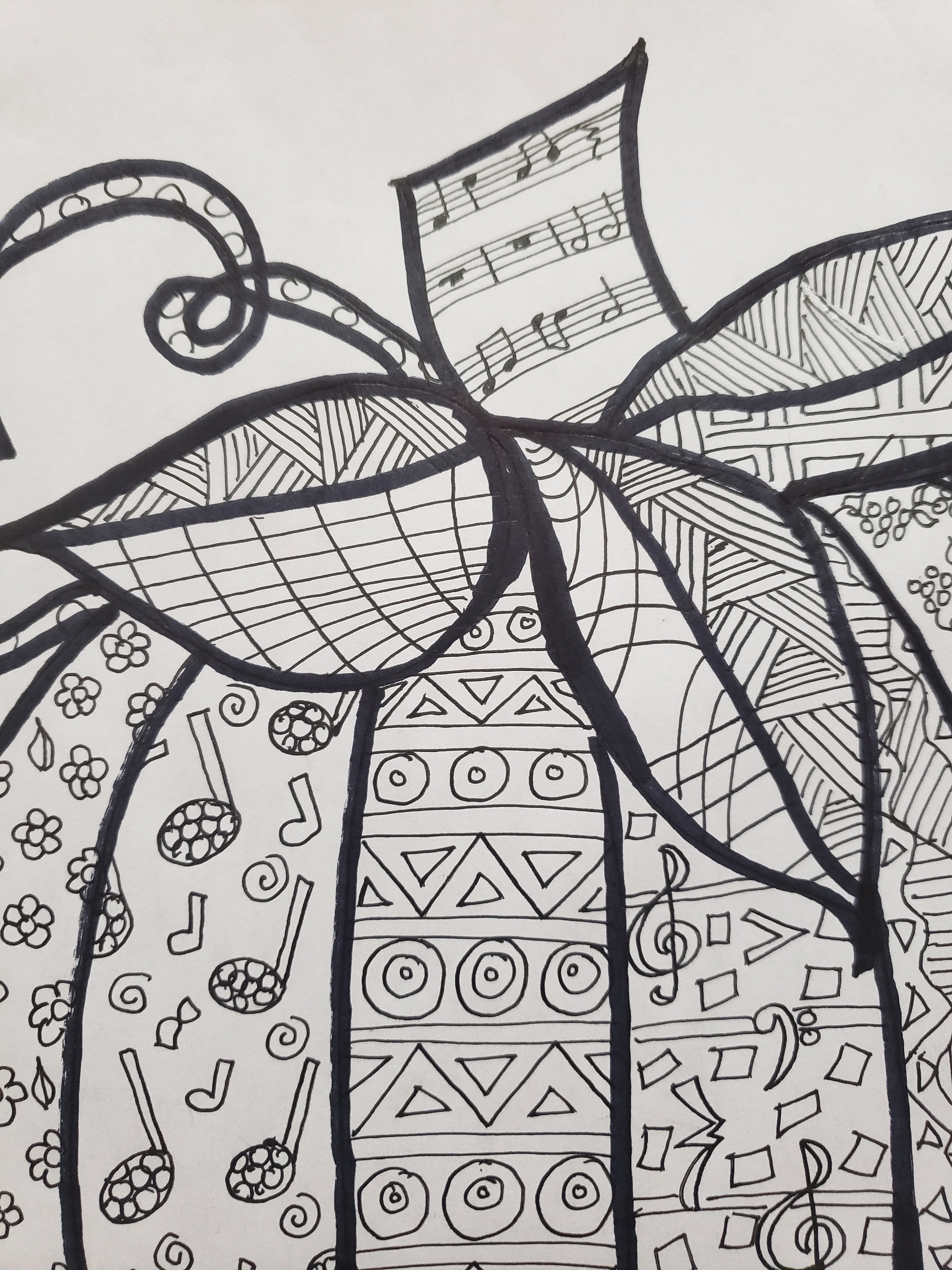 COLORING PAGE Halloween Color Your Own Pumpkin - Etsy