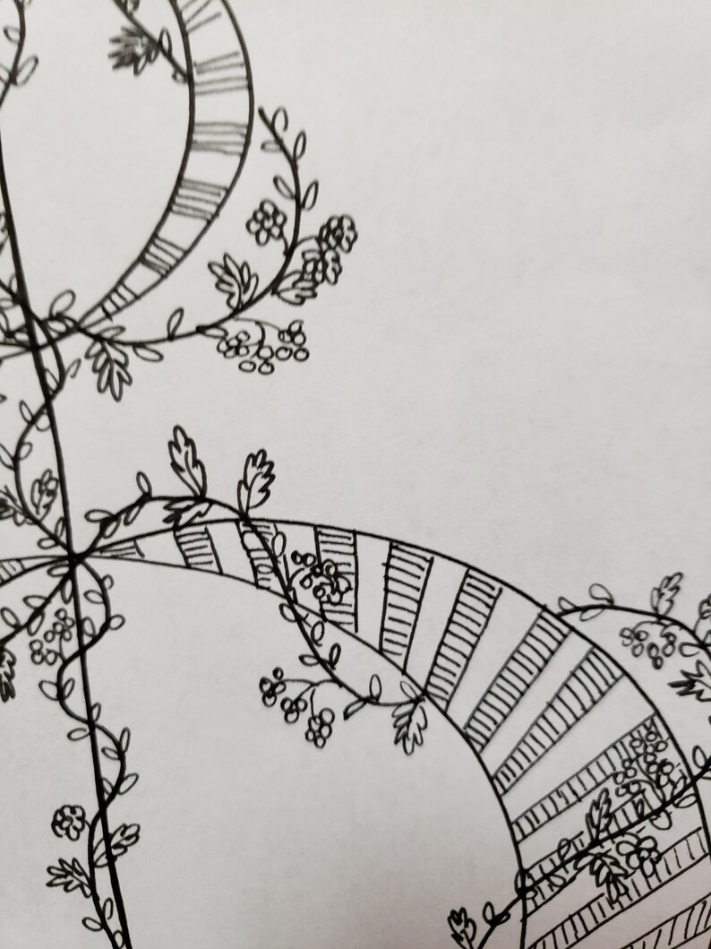 PRINTABLE COLORING PAGE Treble Clef - Etsy