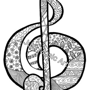 Music Coloring Page Pdf Jpeg - Etsy UK