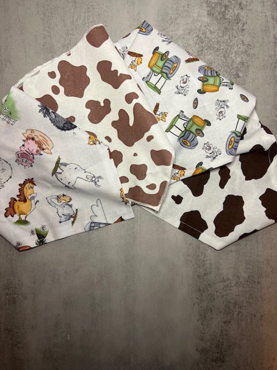 Farm Animals and Animal Prints Dog Bandana's - Etsy