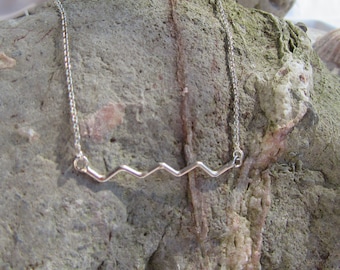 Zig zag necklace | Etsy