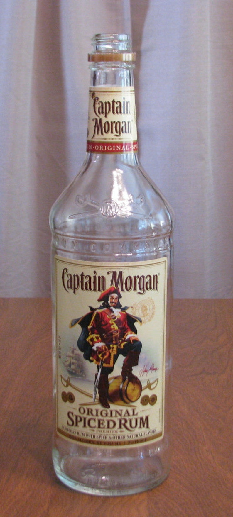 Captain Morgan Run Empty 1 Liter Bottle, Bottle Crafts, Liquor Bottle ...