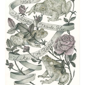 Squatting Toads Practical Magic Inspired Watercolour Illustration ...