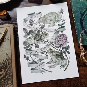 Squatting Toads Practical Magic Inspired Watercolour Illustration ...