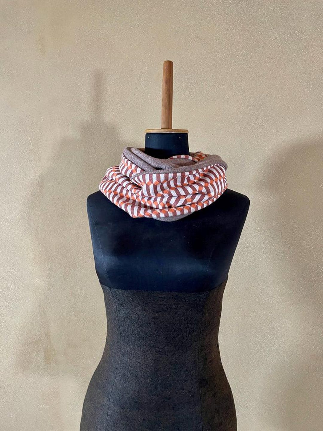 A Snood Made From Fine Merino Wool With a Stunning Patterned Wool Blend ...