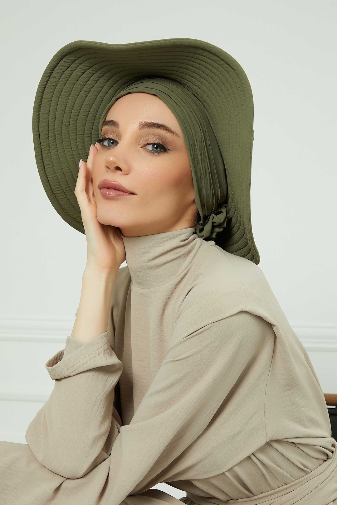 Practicle Detachable Women Sun Hat, Summer Bonnet Cap for Muslim Women ...