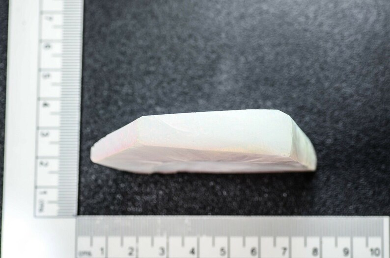 25.9gr gilson opal white with green fire lab created faceting rough ...